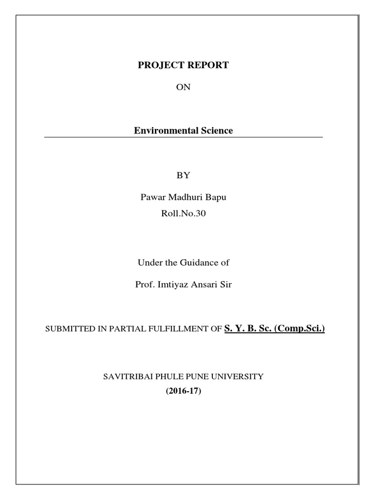 Project Report: Submitted in Partial Fulfillment of | PDF | Social Science