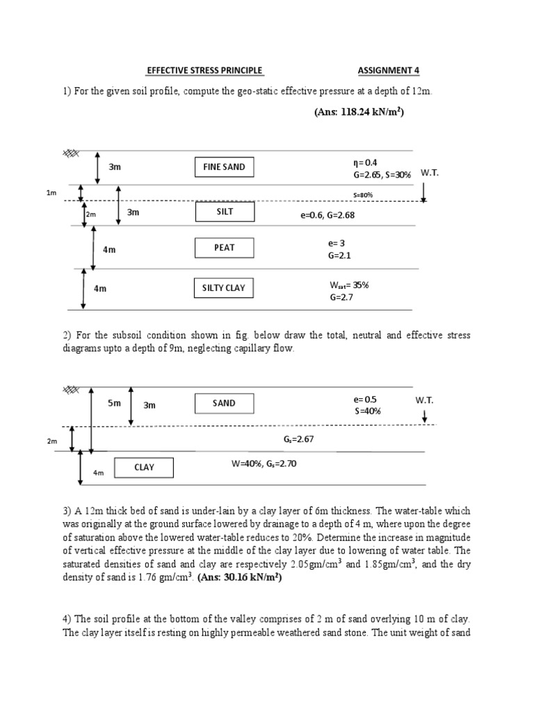 Assignment 4 Pdf Soil Groundwater