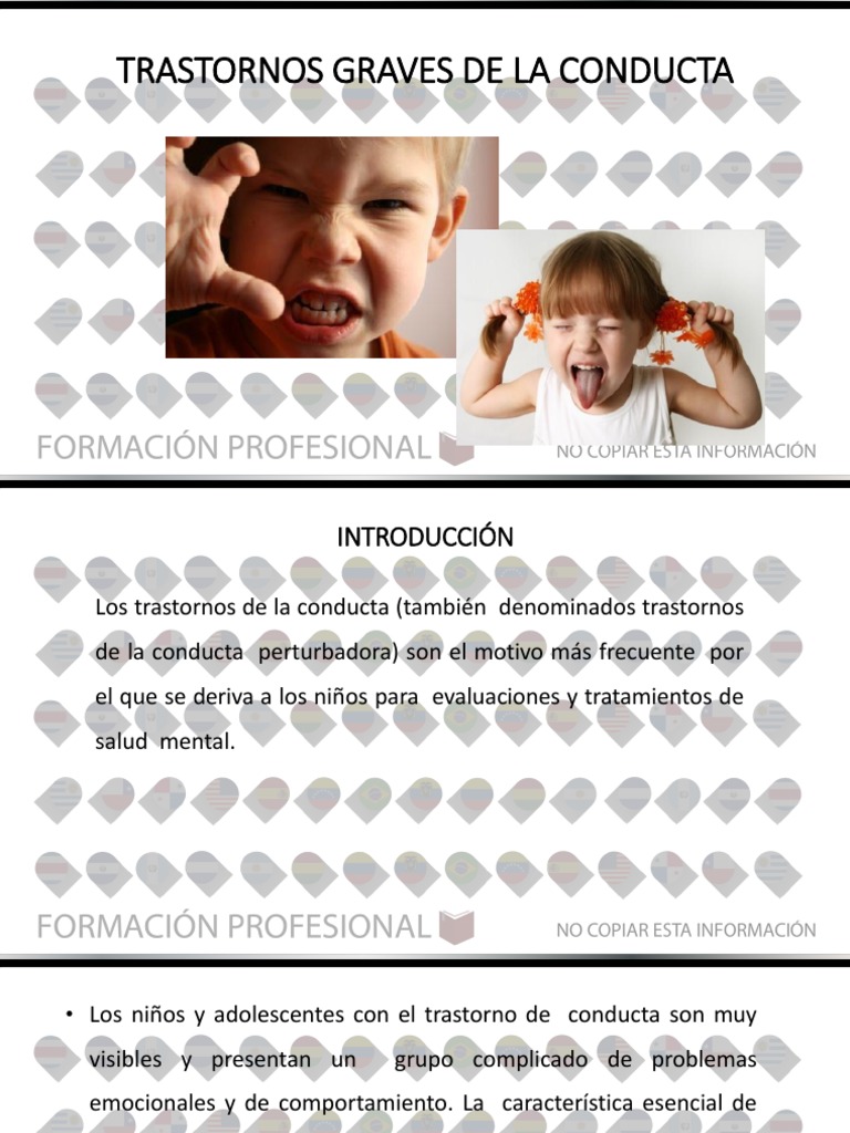 Trastornos Graves de La Conducta | PDF | Desorden hiperactivo y deficit de atencion | Depresión ...