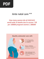 Antenatal Care Card Template | PDF | Gynaecology | Sexual Reproduction