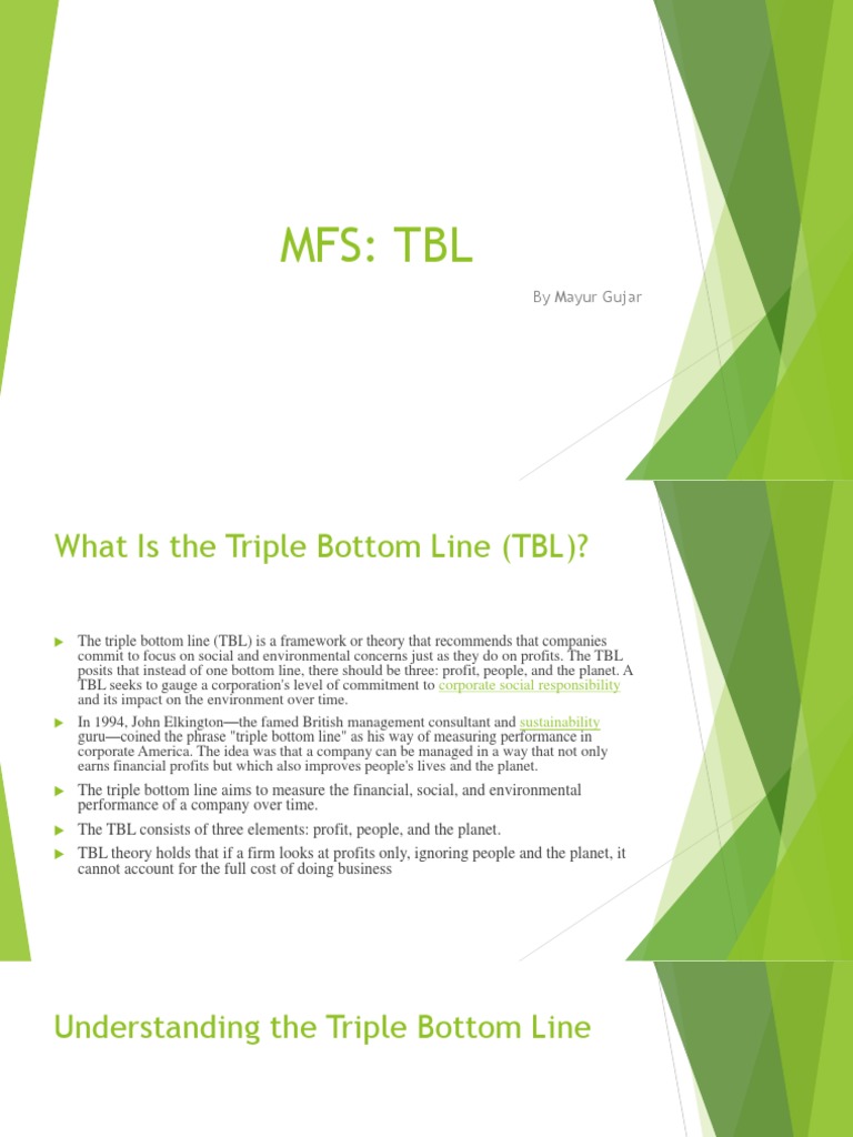 Triple Bottom Line PDF | PDF | Environmental Social Science | Policy