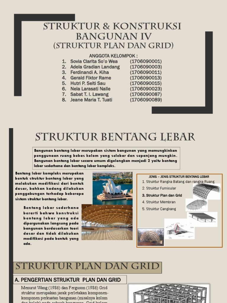 Kelompok 3 - Struktur Plan Dan Grid | PDF