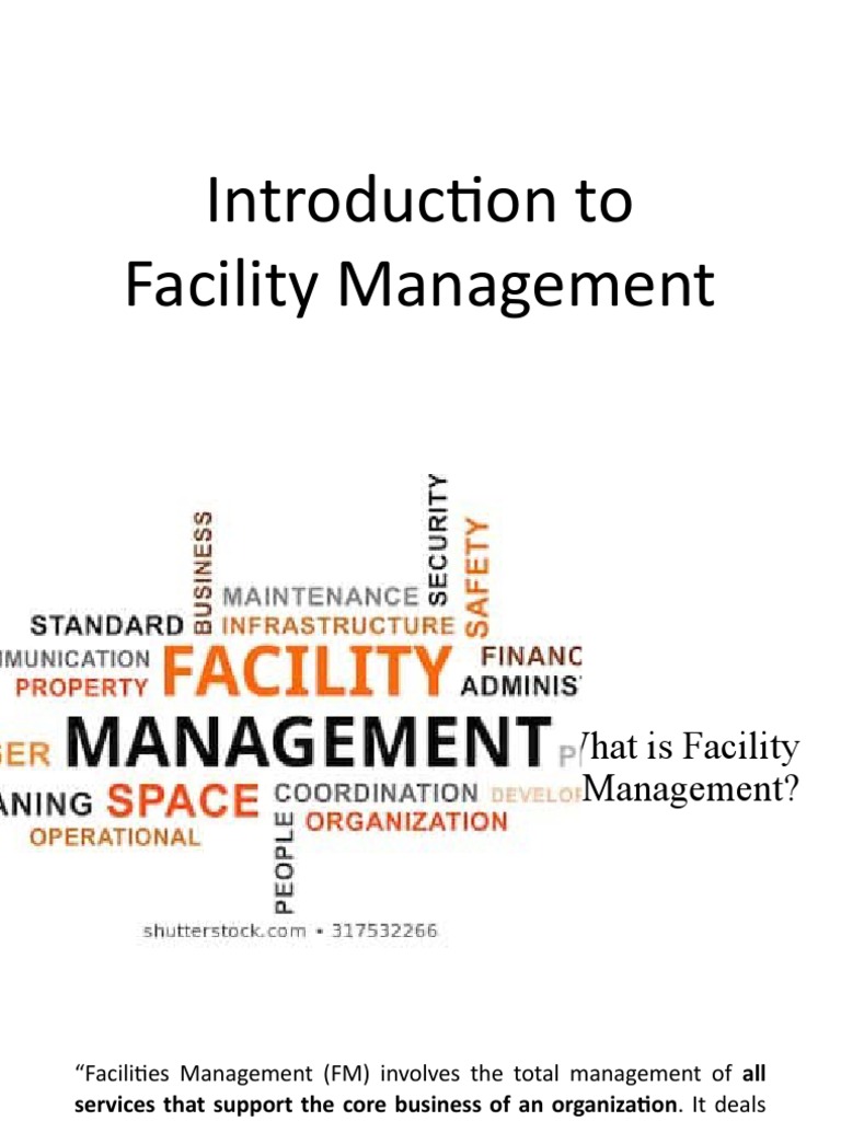 Introduction To Facility Management | PDF