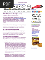 Prepping Matrix (V 1.0) | PDF | Foreign Language Studies | Wellness