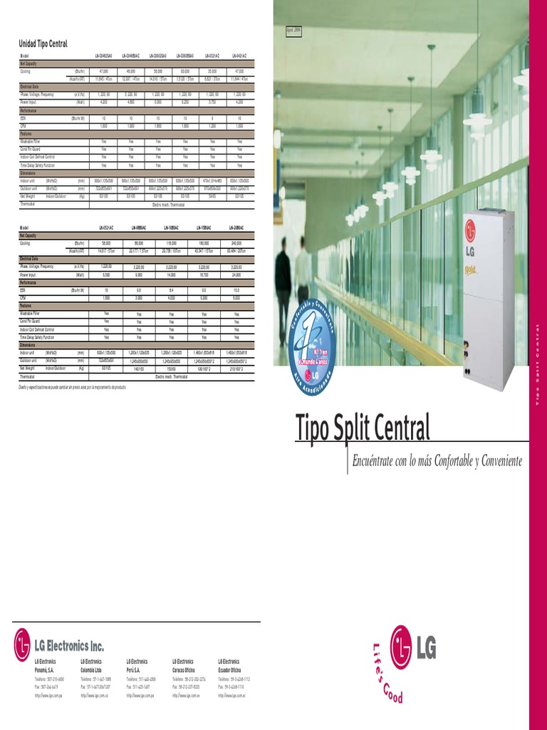 Split Central 04 PDF | PDF | Thermostat | Physical Quantities