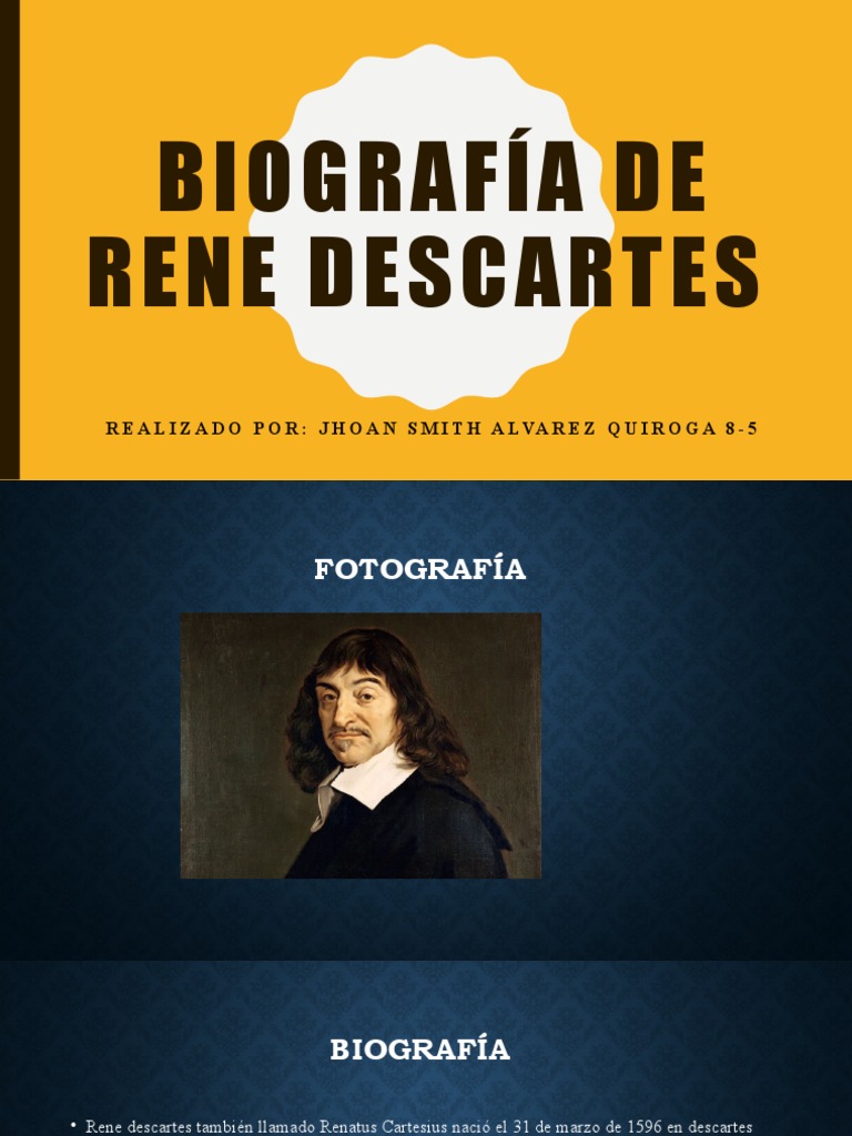 Biografía de Rene Descartes | PDF