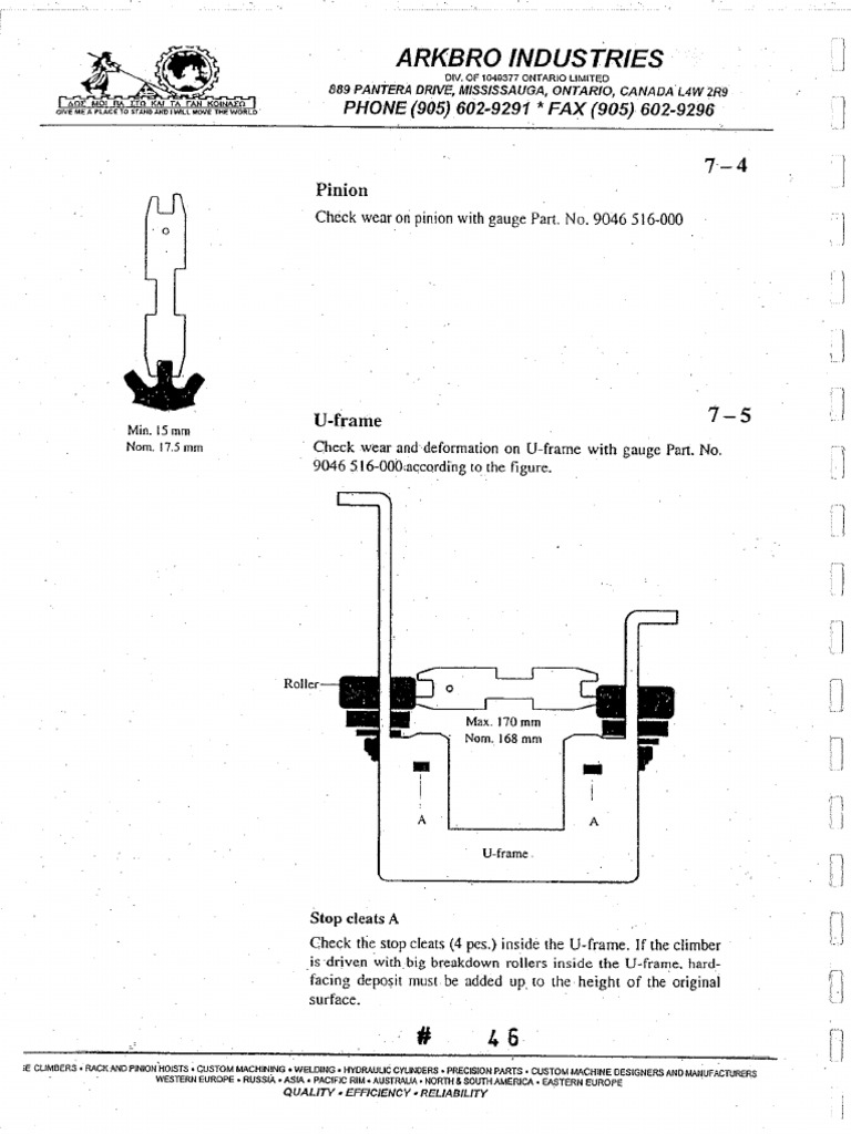 Tolerancias en Raise Climber PDF | PDF