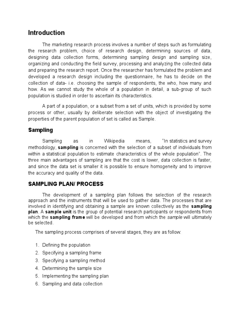 Class Notes On Sampling | PDF | Stratified Sampling | Sampling (Statistics)