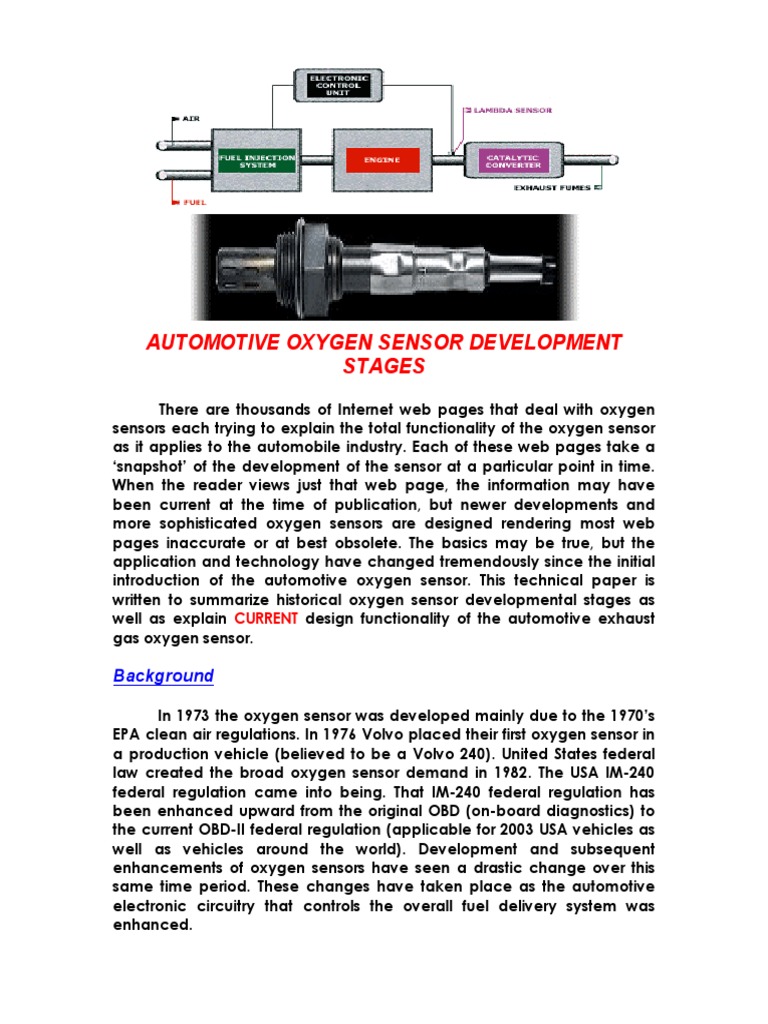 NTK O2 Sensor History | PDF | Zirconium Dioxide | Materials