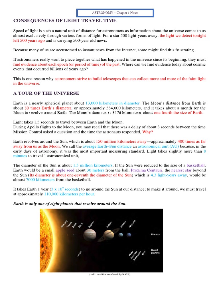 Astronomy Chapter 1 Notes | PDF | Milky Way | Stars
