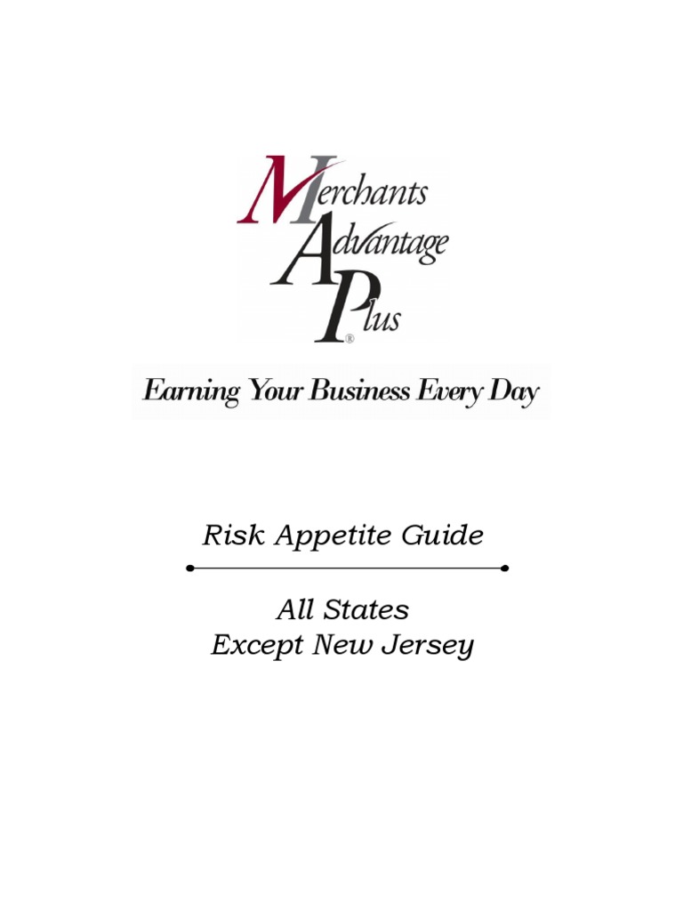 Risk Appetite Guide | PDF | Underwriting | Insurance