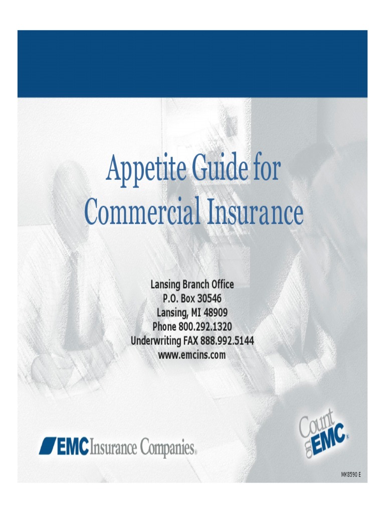 Appetite Guide For Commercial Insurance | PDF | Drink | Soft Drink