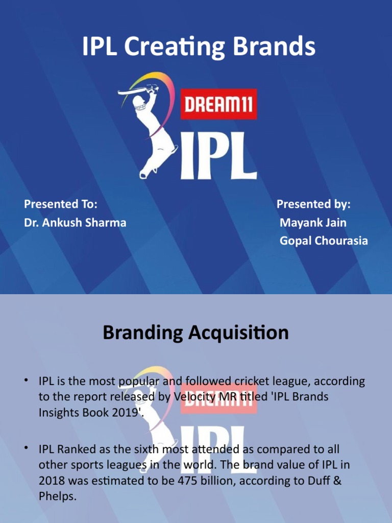 IPL Branding & Sponsorship Insights | PDF | Cyberspace | Web 2.0