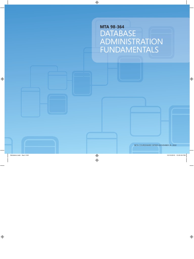 Database Administration Fundamentals | PDF | Databases | Microsoft Access