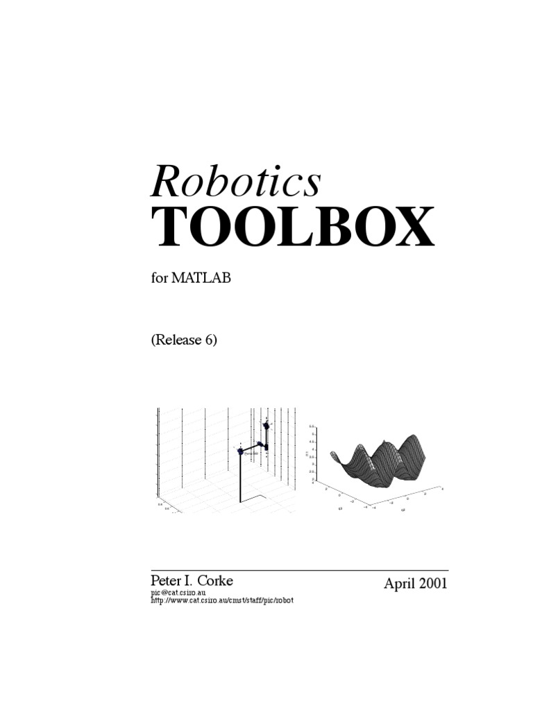 Robotics Toolbox | PDF | Kinematics | Lagrangian Mechanics