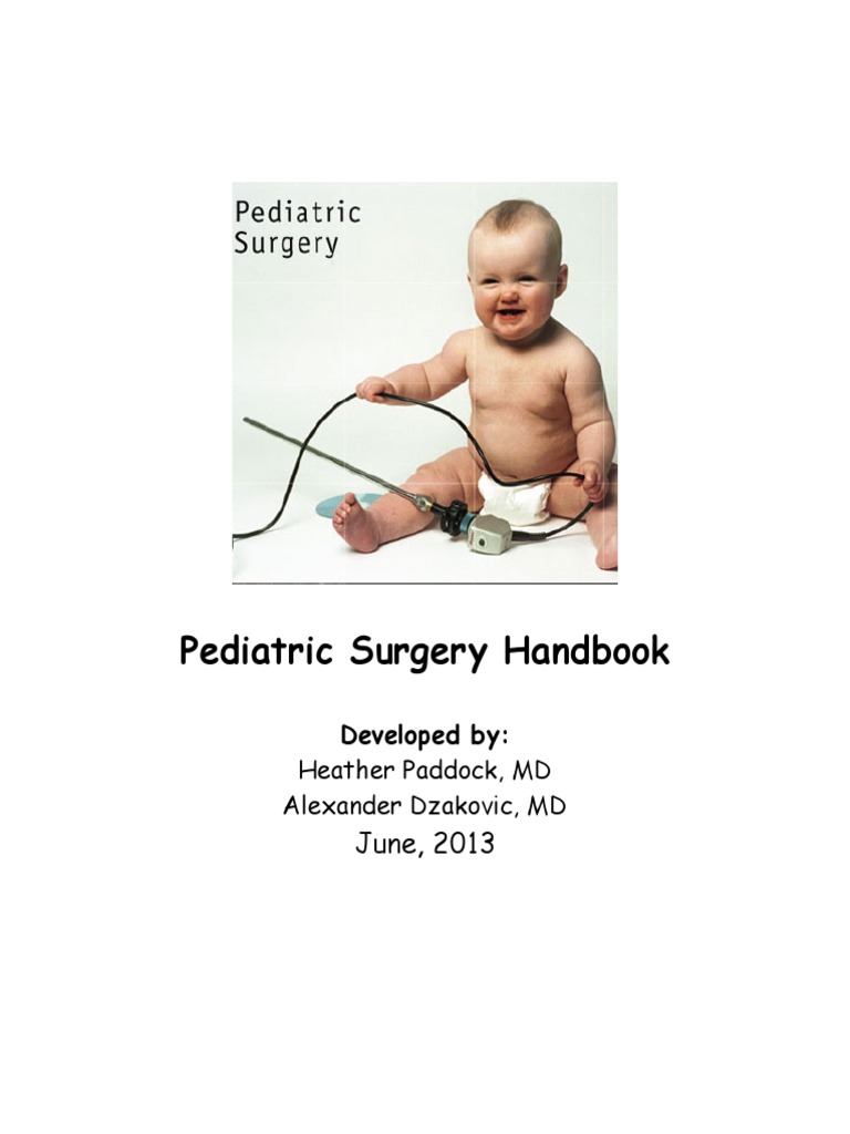 Pediatric Surgery Handbook: June, 2013 | PDF | Gastroenterology ...