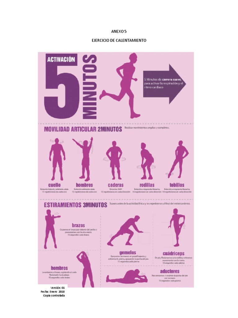 Anexo 5 Ejercicios de Calentamiento | PDF