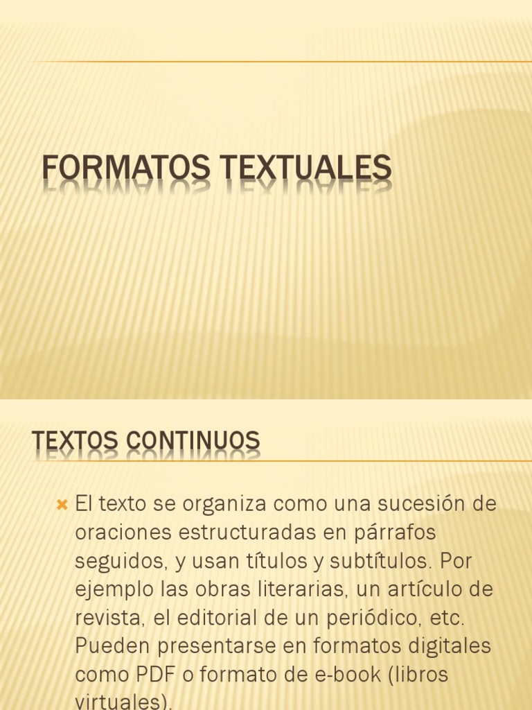 #02 Formatos Textuales - SEMANA2 | PDF
