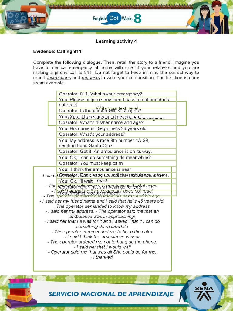 Evidence Calling 911 | PDF