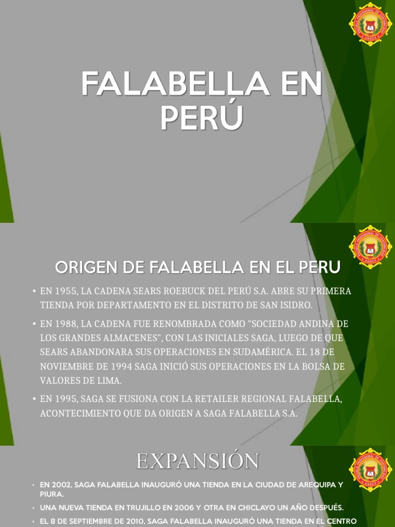 Historia de Saga Falabella en Perú | PDF | Economias | Business