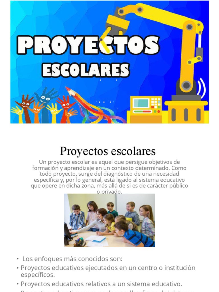 Proyectos Escolares Pdf