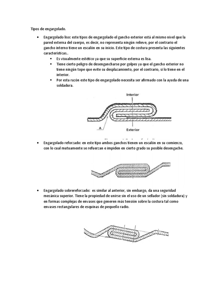 Tipos de Engargolado y Medición de Traslape | PDF | Naturaleza
