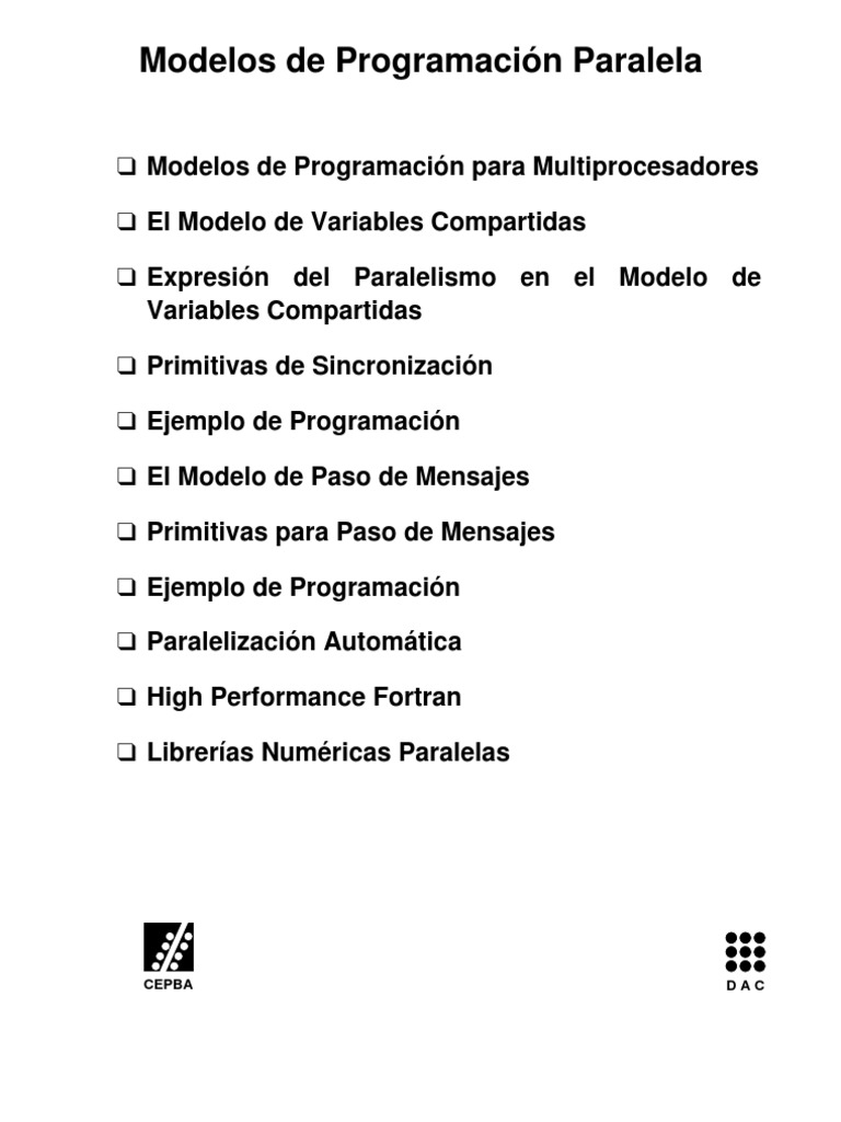 Parallel Fortran | PDF | Computación paralela | Lenguaje de programación