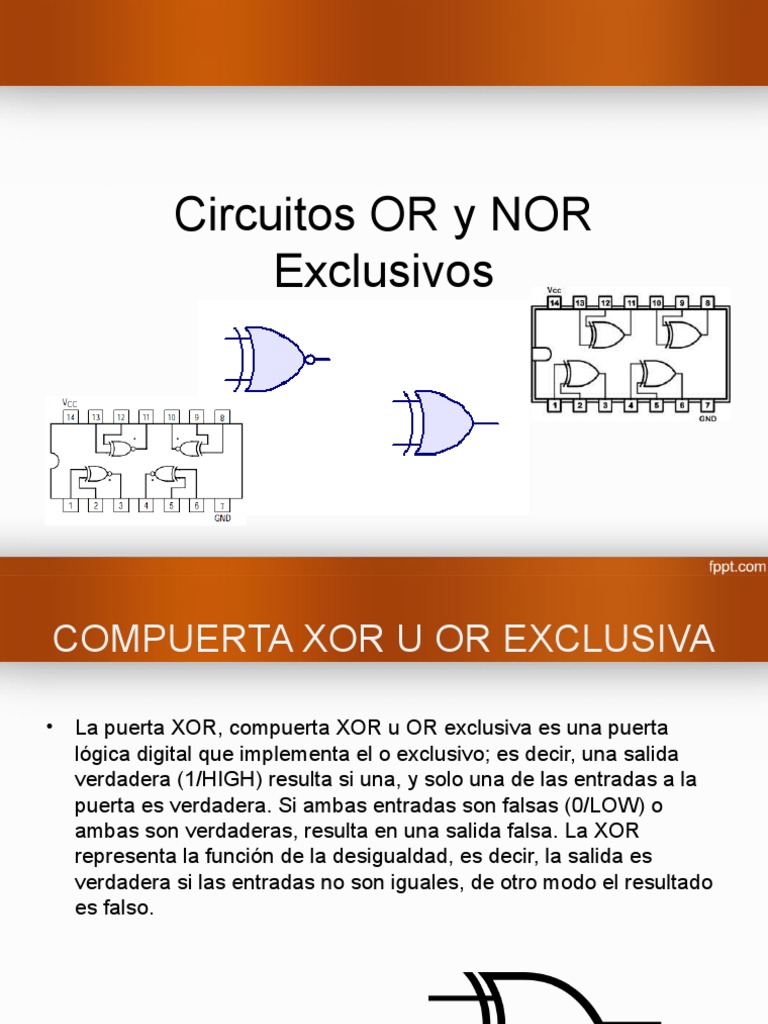 Circuitos OR y NOR Exclusivos | PDF