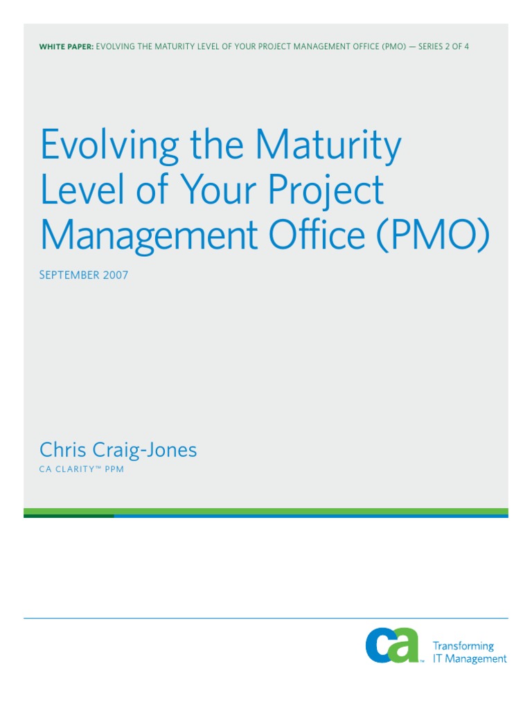 PMO Maturity Model | Project Management | Business Process