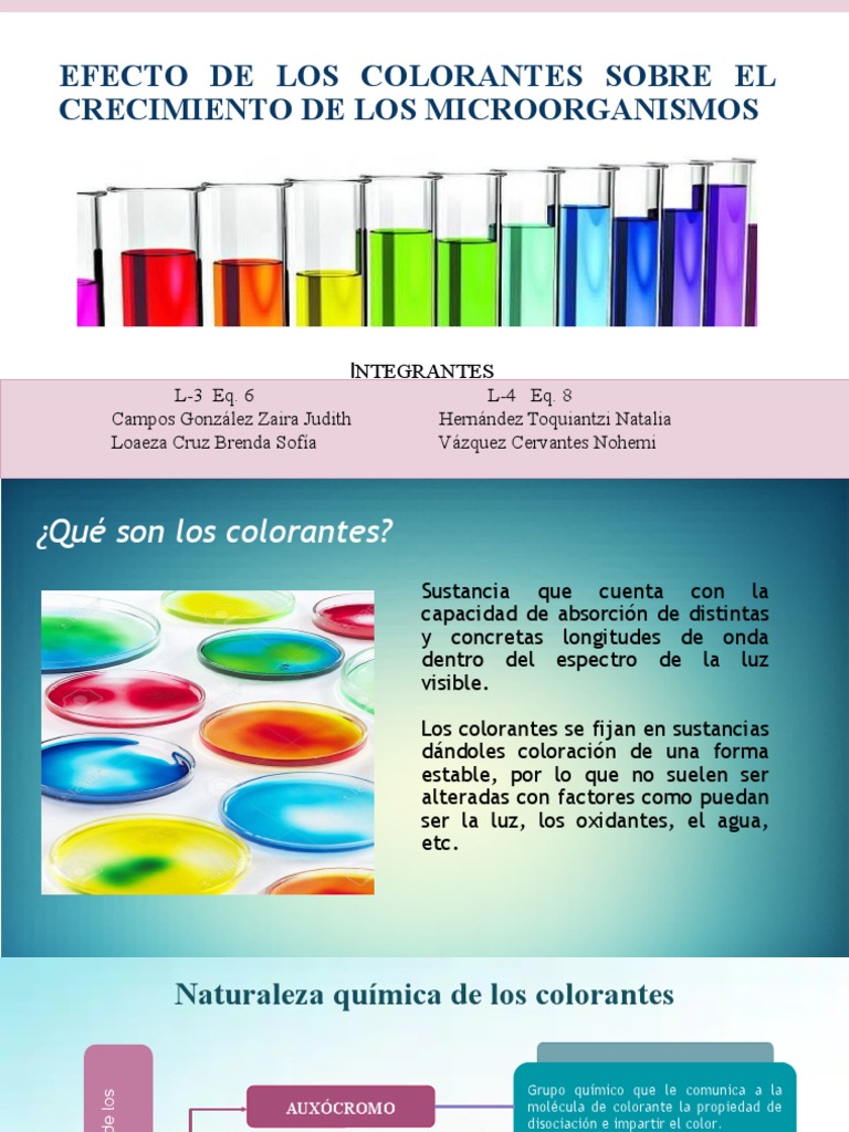 Efecto de Colorantes en Microorganismos | PDF | Tinción | Bacterias ...
