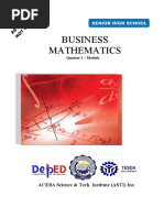 Business Mathematics: Quarter 1 - Module 1: New Normal Math For Grade ...
