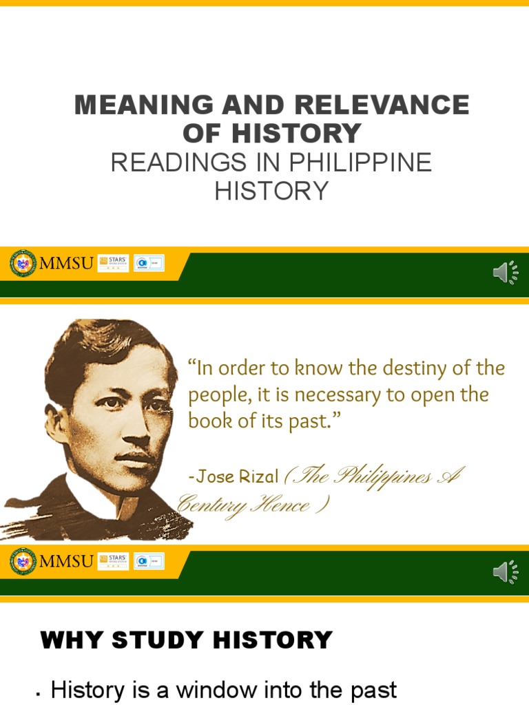 Meaning and Relevance of History | PDF