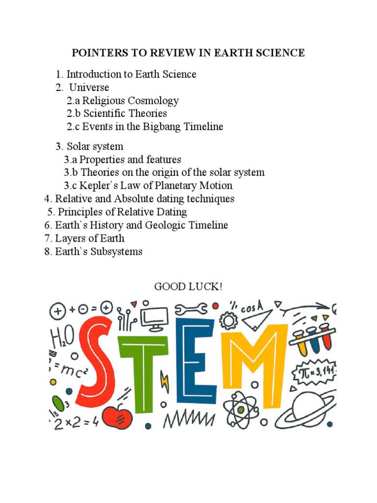 Pointers To Review in Earth Science | PDF