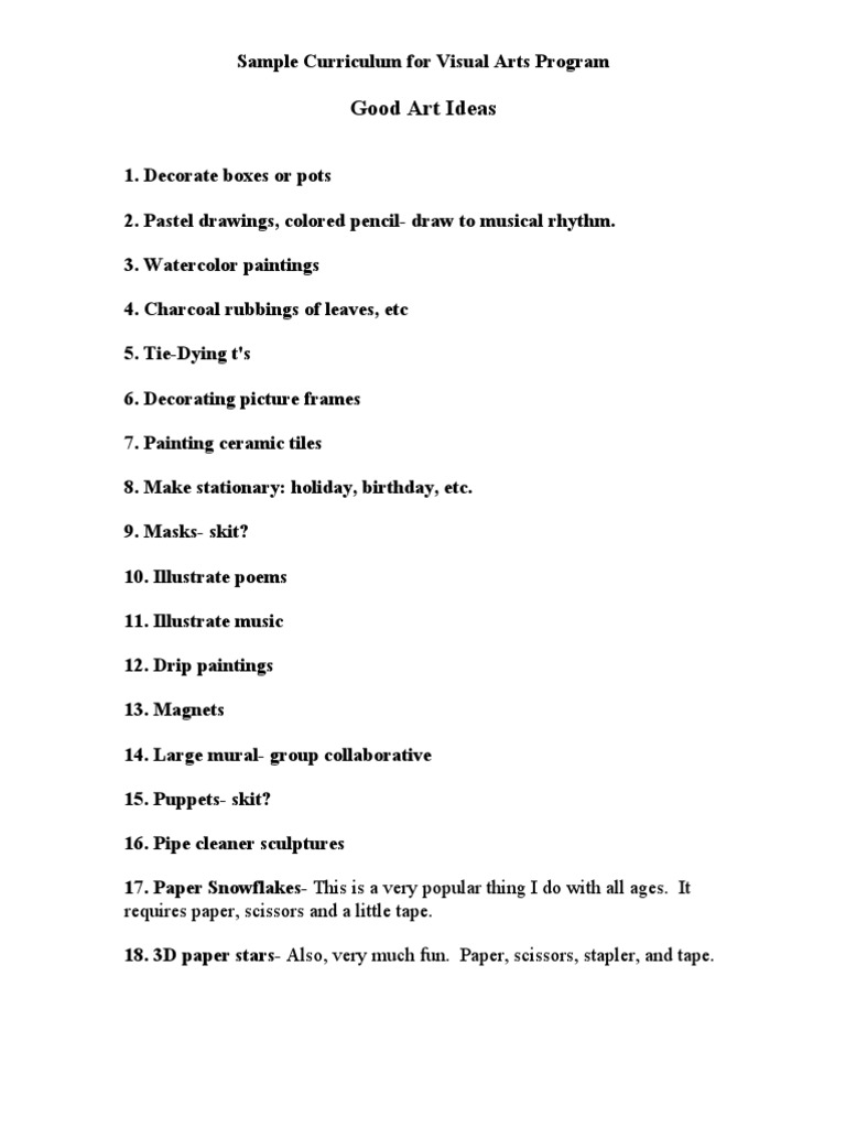 Comprehensive Art Ideas | PDF | Drawing | Collage