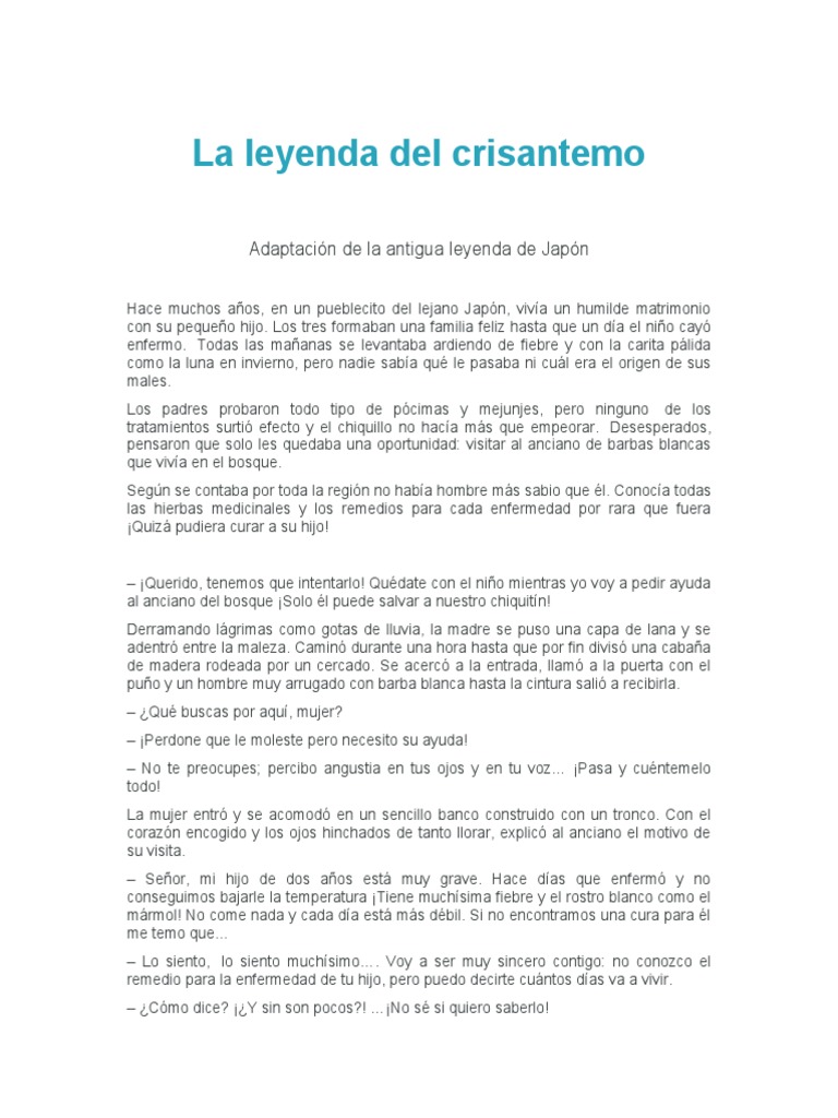 La Leyenda Del Crisantemo | PDF