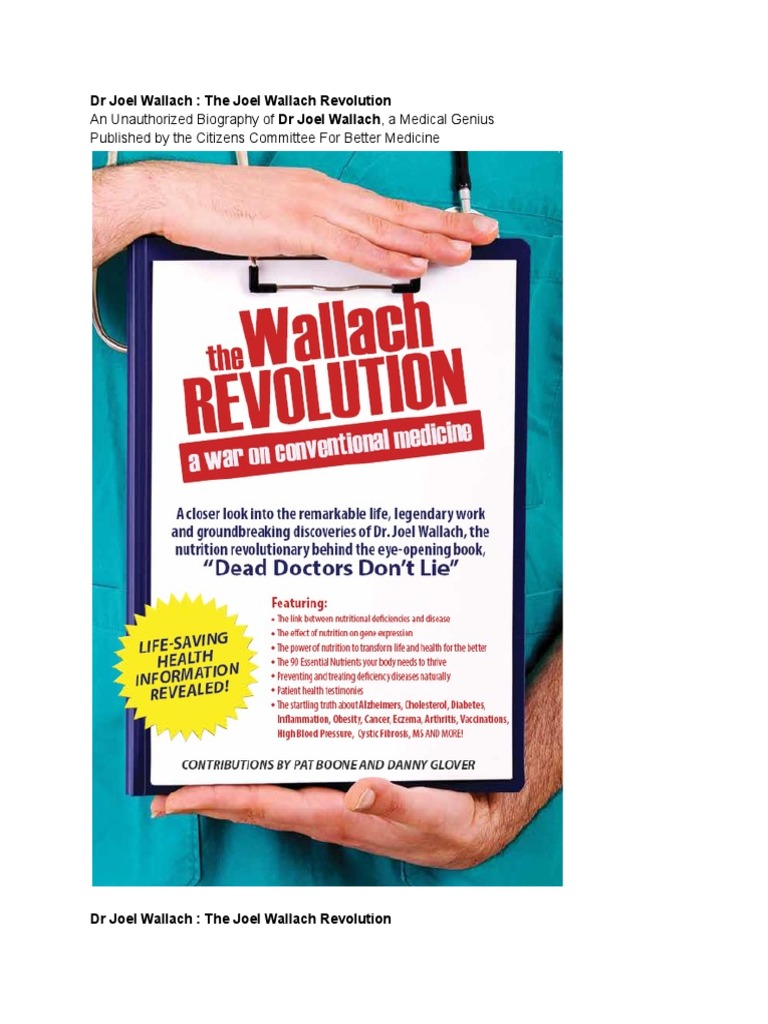 Ebook DR Joel Wallach: The Joel Wallach Revolution - The Wallach ...