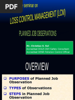 Planned Task Observation | PDF | Safety | Occupational Safety And Health