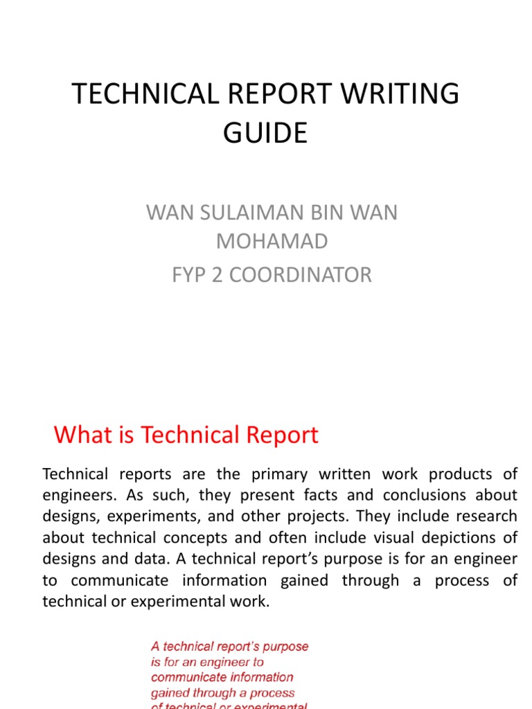 Technical Report Writing Guide | PDF | Theory | Data