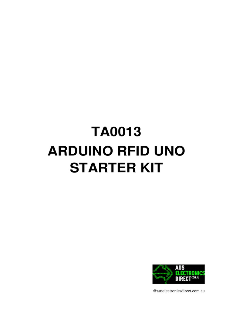 0 Kit Rfid Arduino | PDF | Radio Frequency Identification | Arduino