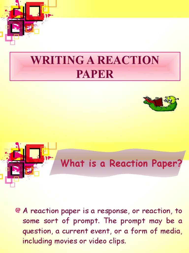 Writing A Reaction Paper | PDF | Evaluation | Cognition