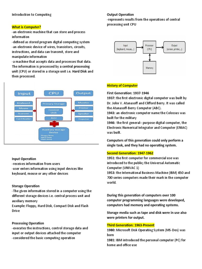 DCIT 21reviewer | PDF | Personal Computers | Operating System