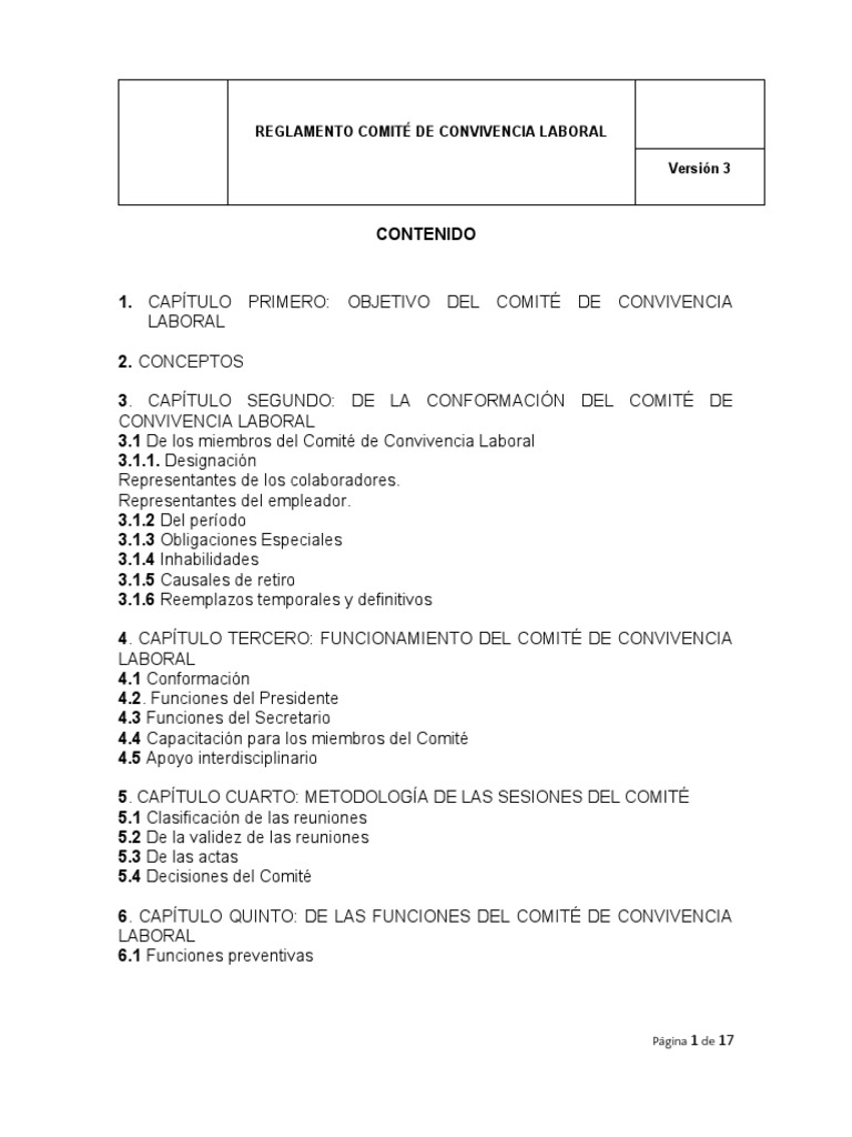 5.4b Reglamento Del Comite de Convivencia | PDF | Regulación | Instituciones sociales
