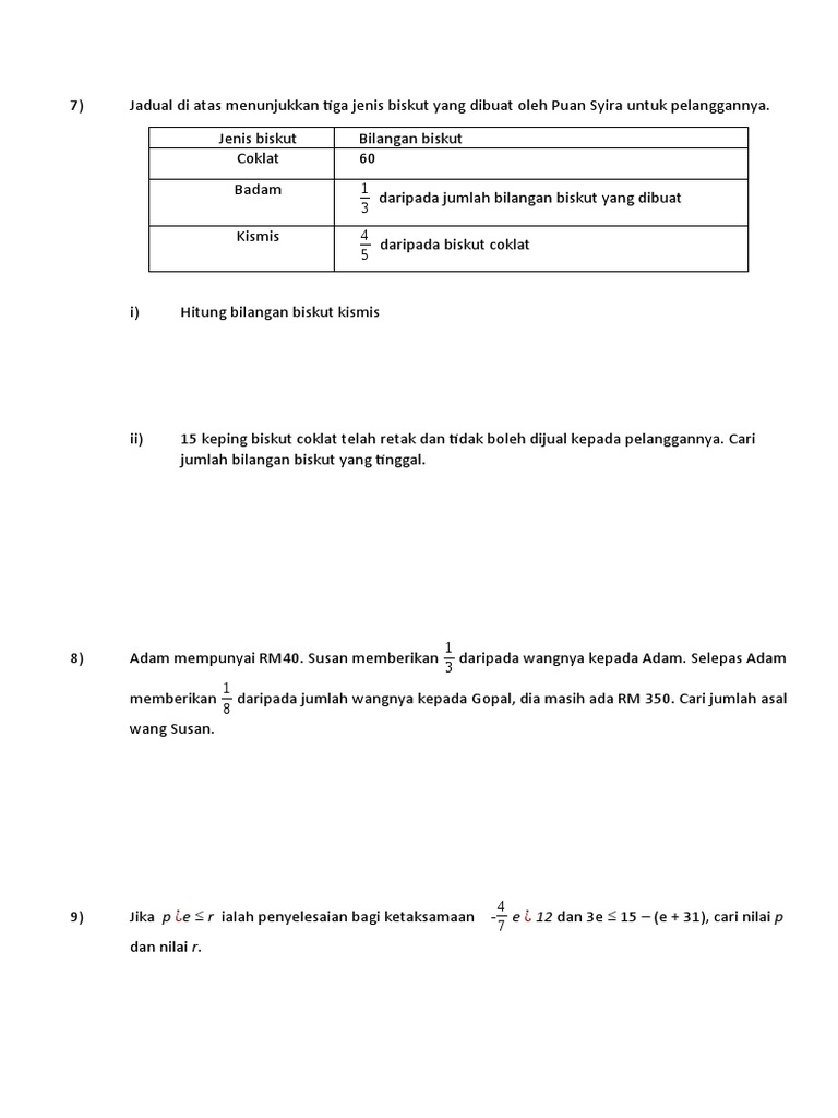 Soalan PT3 Kbat | PDF