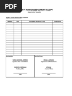 Memorandum Receipt | PDF