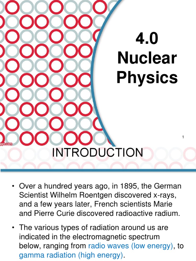 PHY370 - Chapter 4.0 - Nuclear Physics | PDF | Radioactive Decay ...