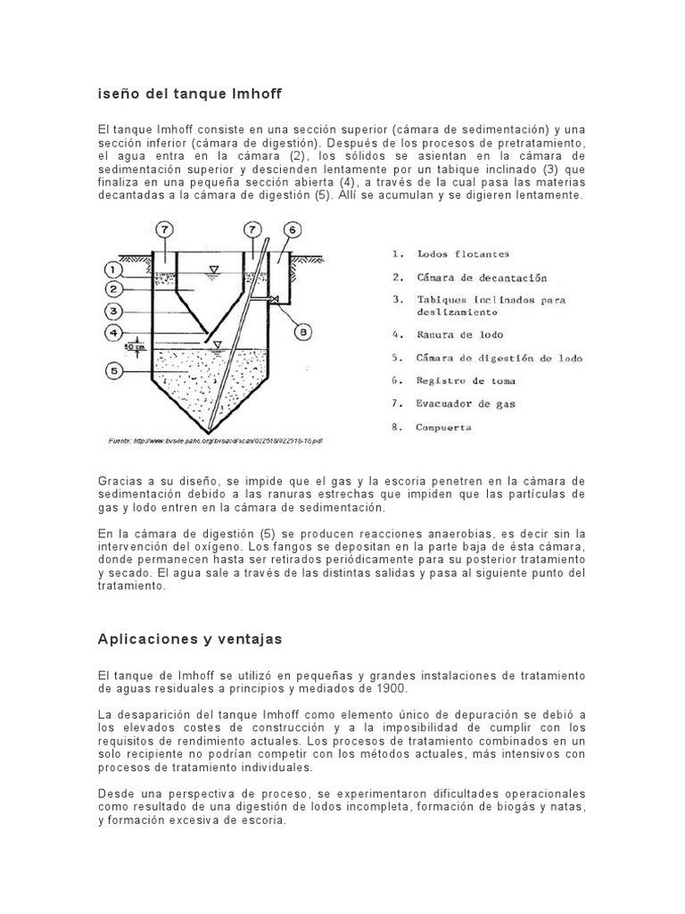 Tanque Imhoff | PDF
