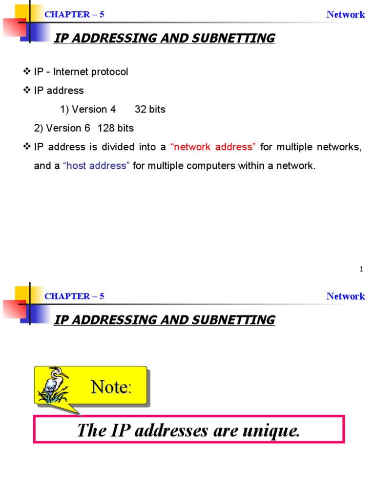 IP Addressing and Subnetting Guide | PDF | Ip Address | Internet Protocols