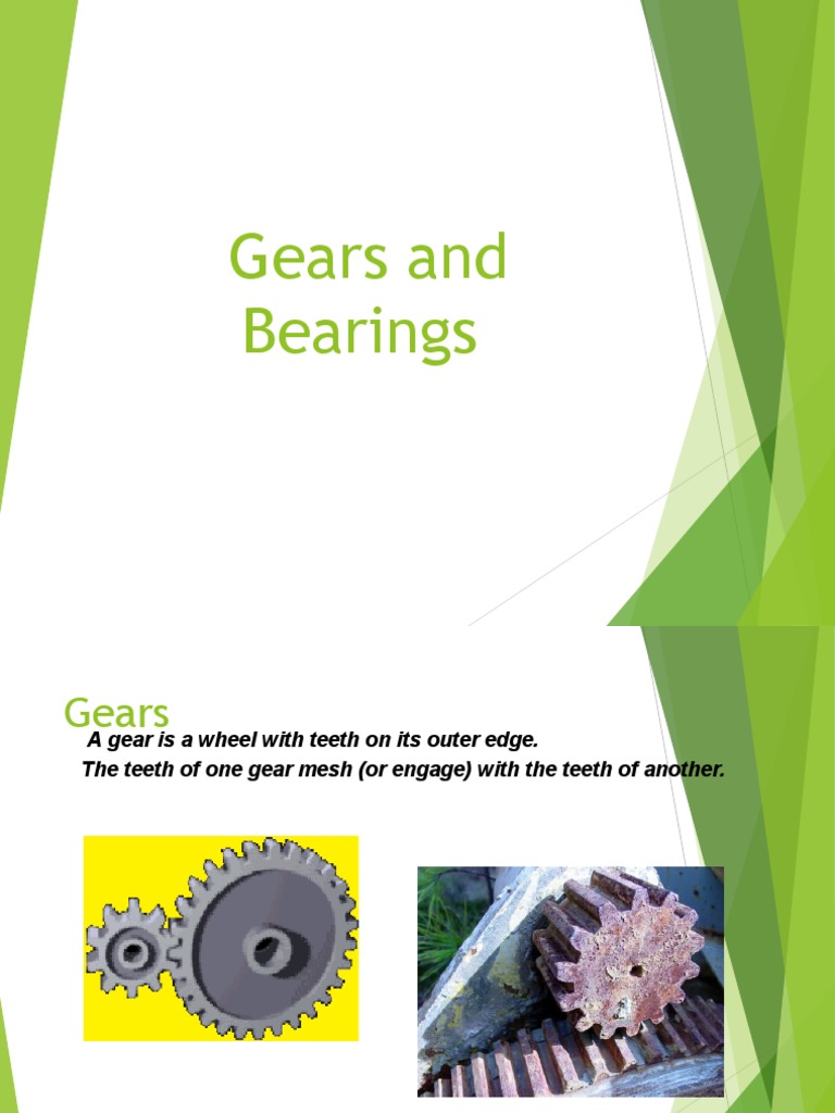 Gears | PDF | Gear | Manufactured Goods