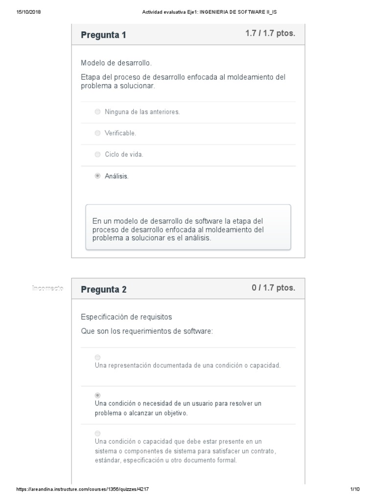 Ingenieria de Software Ii - Actividad Evaluativa Eje 1 | PDF | Caso de uso | Ingeniería de software