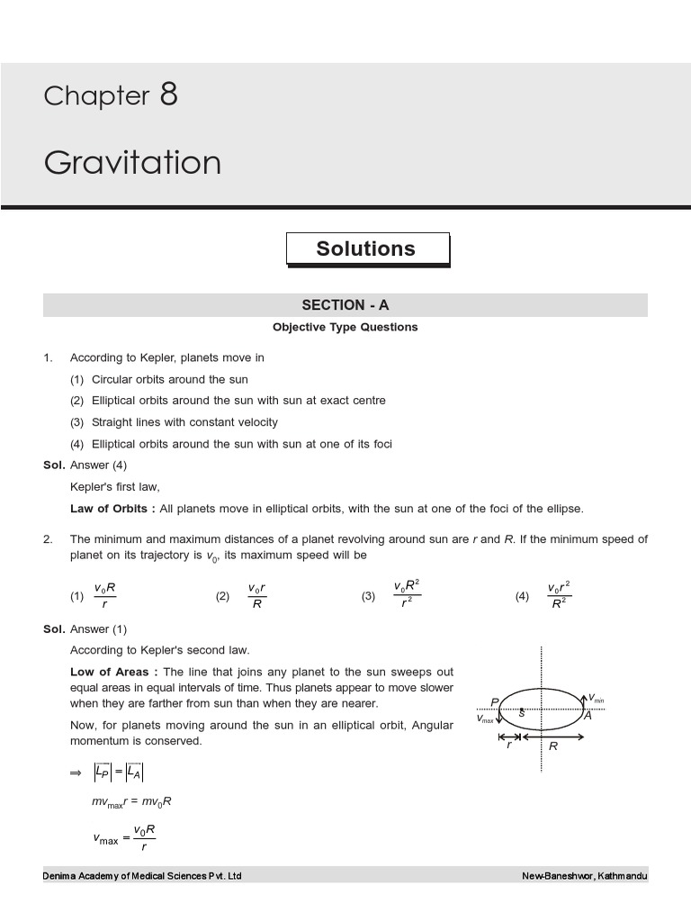 Chapter 8 PDF | PDF | Orbit | Gravity